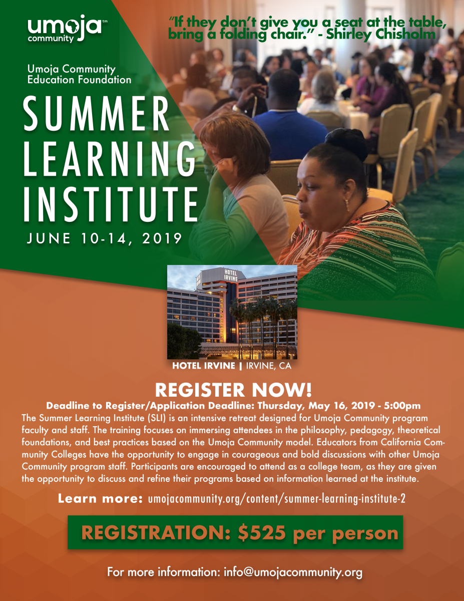 Summer Learning Institute | Umoja Community